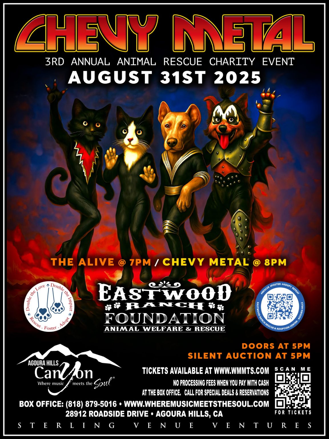 Join Us For Chevy Metal 3rd Annual Animal Rescue Fundraiser August 31st ...
